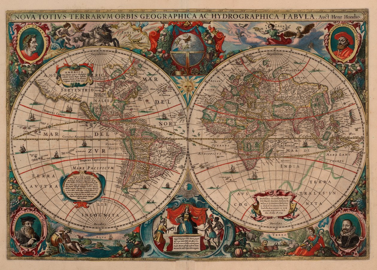 Nova Totius Terrarum Orbis Geographica ac Hydrographica Tabula